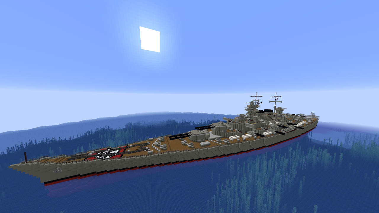 Super Battleship H44 by Lord Dakr Minecraft Map