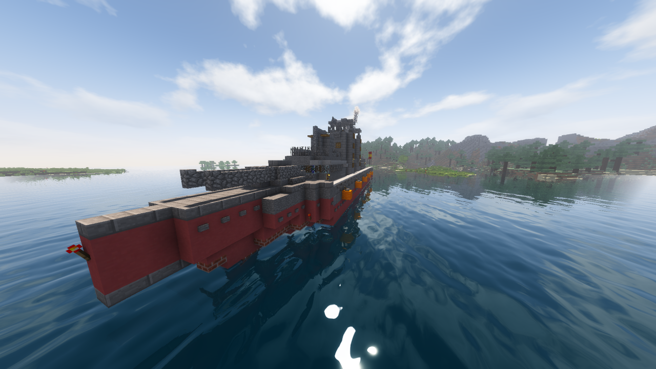 A simple military boat Minecraft Map