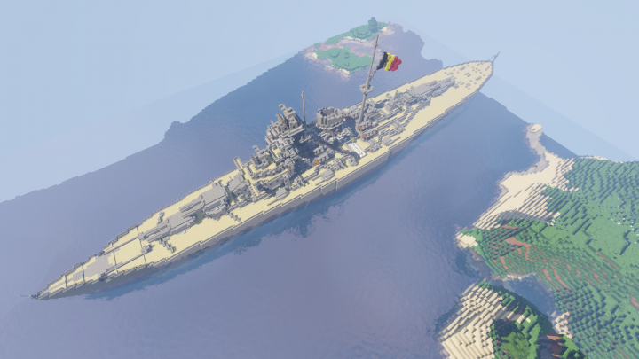 Bismarck 1:1 Minecraft Map