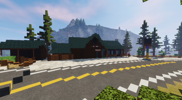 Town - Banks, Idaho - Idaho Map Project Minecraft Map