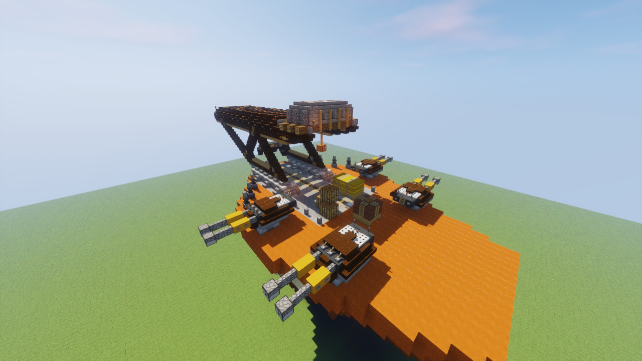 Steampunk Container Crane Minecraft Project