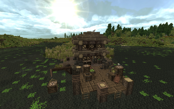 Medieval trading post Minecraft Map
