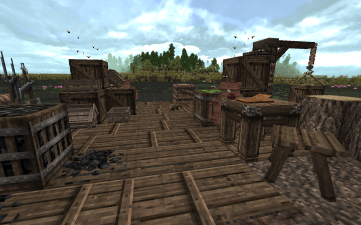 Medieval trading post Minecraft Map