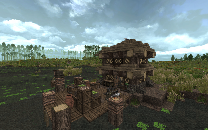 Medieval trading post Minecraft Map