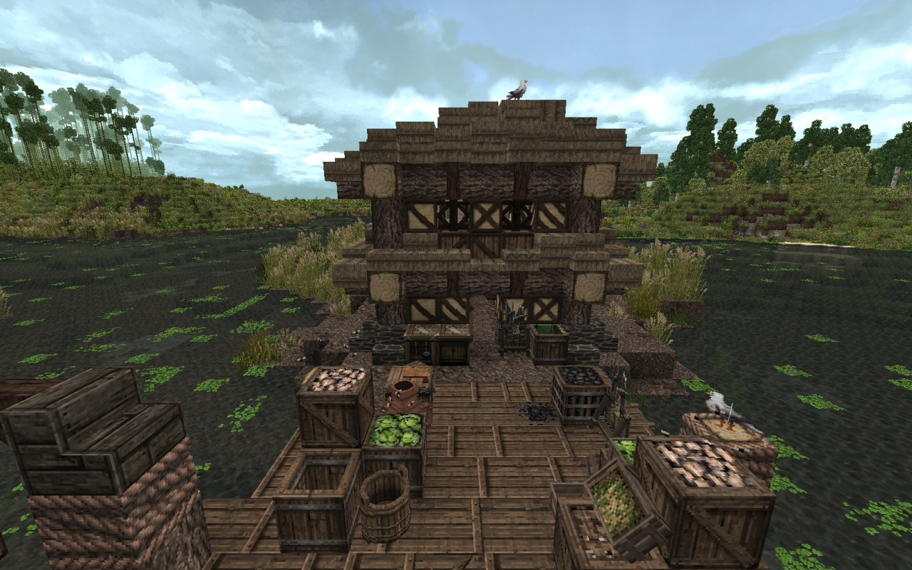 Medieval trading post Minecraft Map