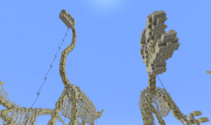Dinosaur Fossils - Jurassic and Cretaceous dinosaurs Minecraft Map