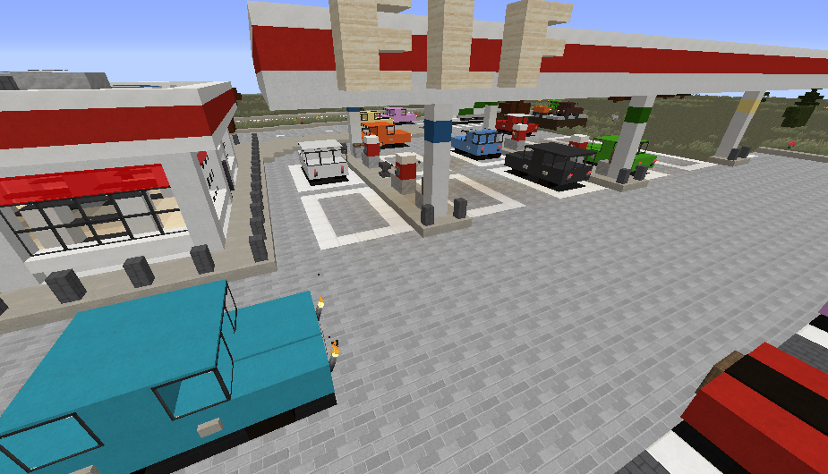 Gas station | WWNR building | Minecraft Map