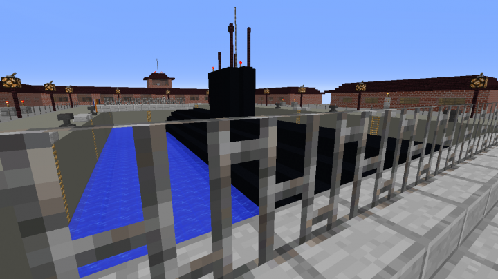 Military Submarine base Minecraft Map