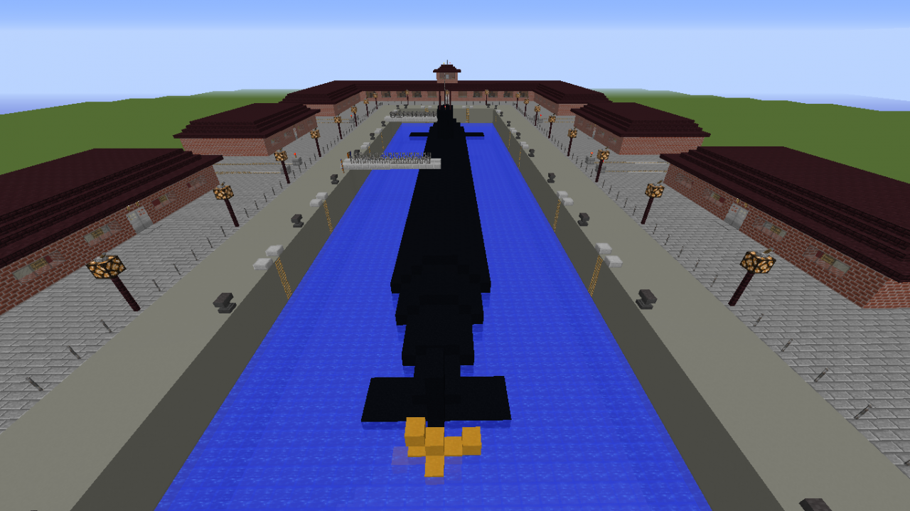Military Submarine base Minecraft Map