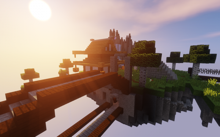 Japanese Floating Islands Minecraft Map