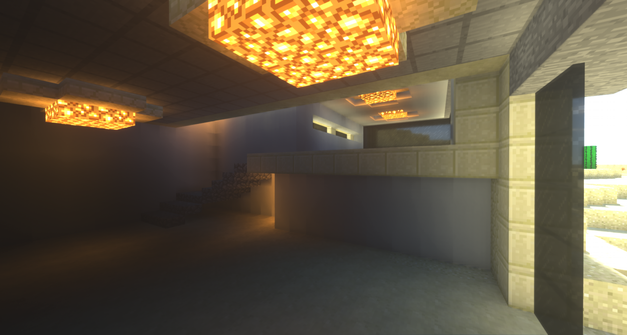 Simplistic modern desert house Minecraft Map