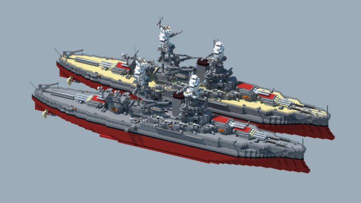 Nevada-class Battleship Minecraft Map