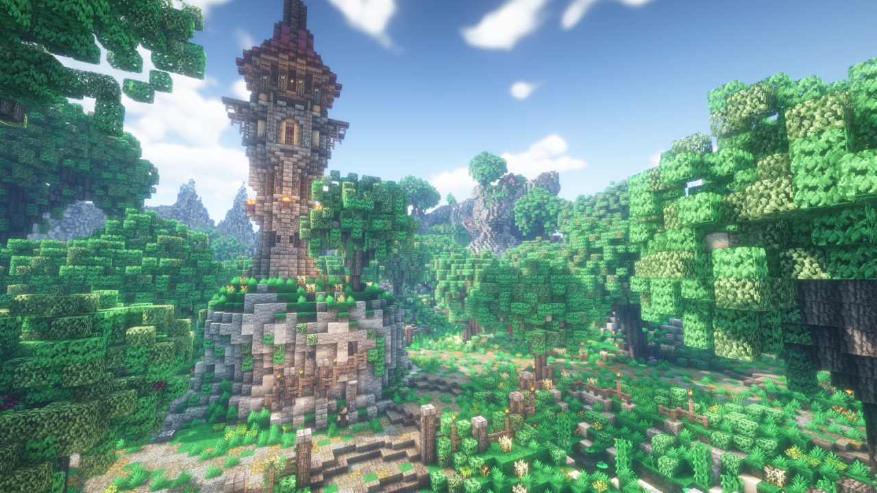 MysticRunes Gallery - Spring Meadow - road Minecraft Map