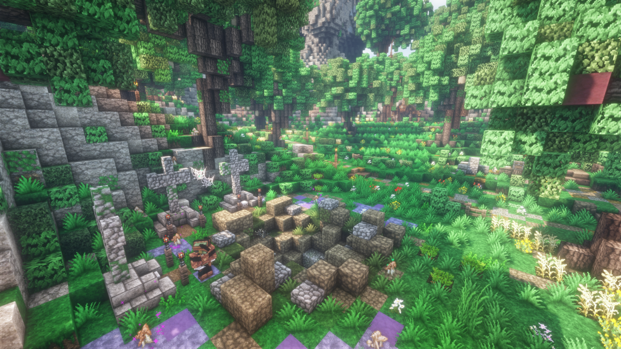 MysticRunes Gallery - Spring Meadow - road Minecraft Map