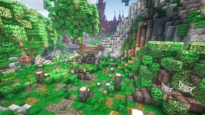 MysticRunes Gallery - Spring Meadow - road Minecraft Map