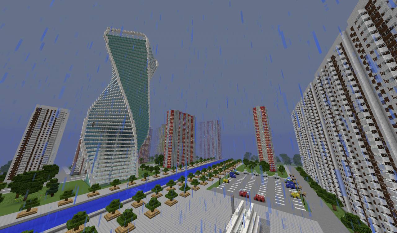 Huge Russian city with Moscow buildings Minecraft Map