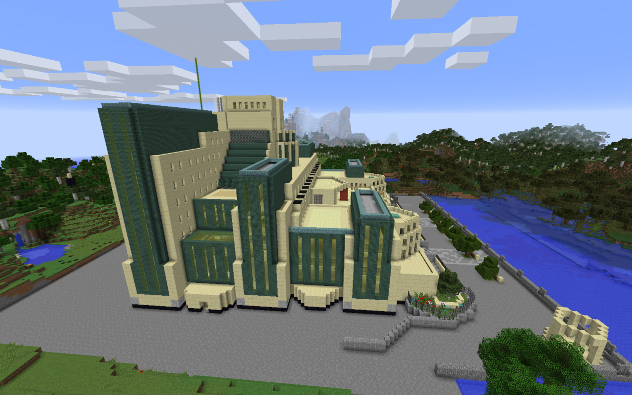 MI6 Building in London - inside and out Minecraft Map