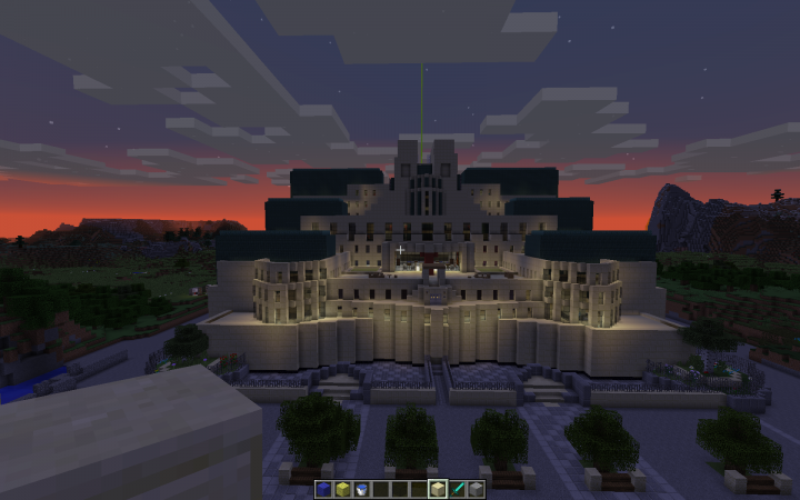 MI6 Building in London - inside and out Minecraft Map