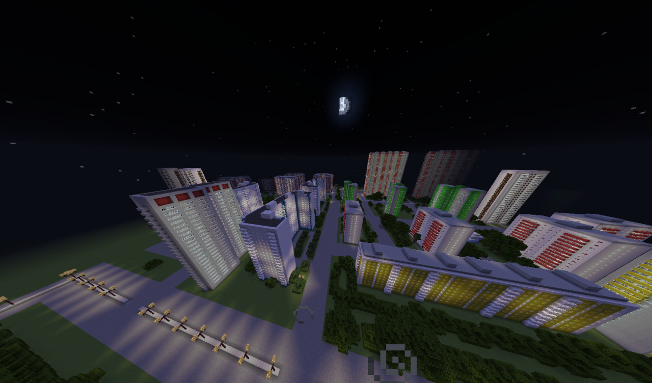 Huge Russian city with Moscow buildings Minecraft Map