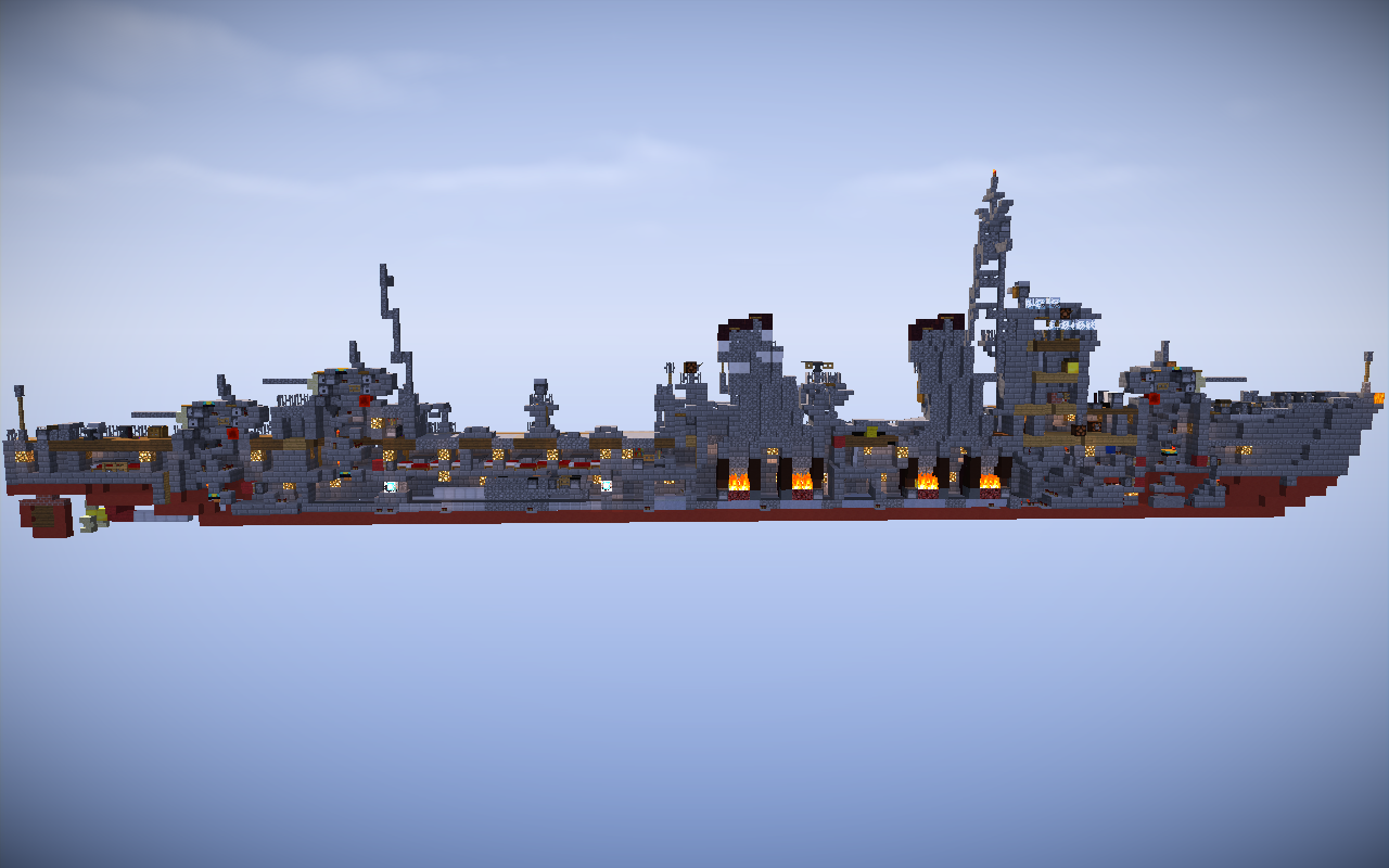Fubuki-class destroyer "Fubuki" Minecraft Map