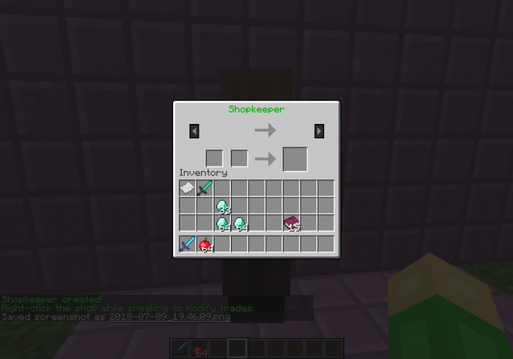 How to use Shopkeeper Plugin Minecraft Map