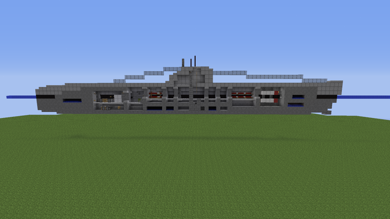 German WW2 Uboat | Type XXI | [1:1] Minecraft Map