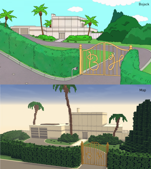 Bojack Horseman House Minecraft Map