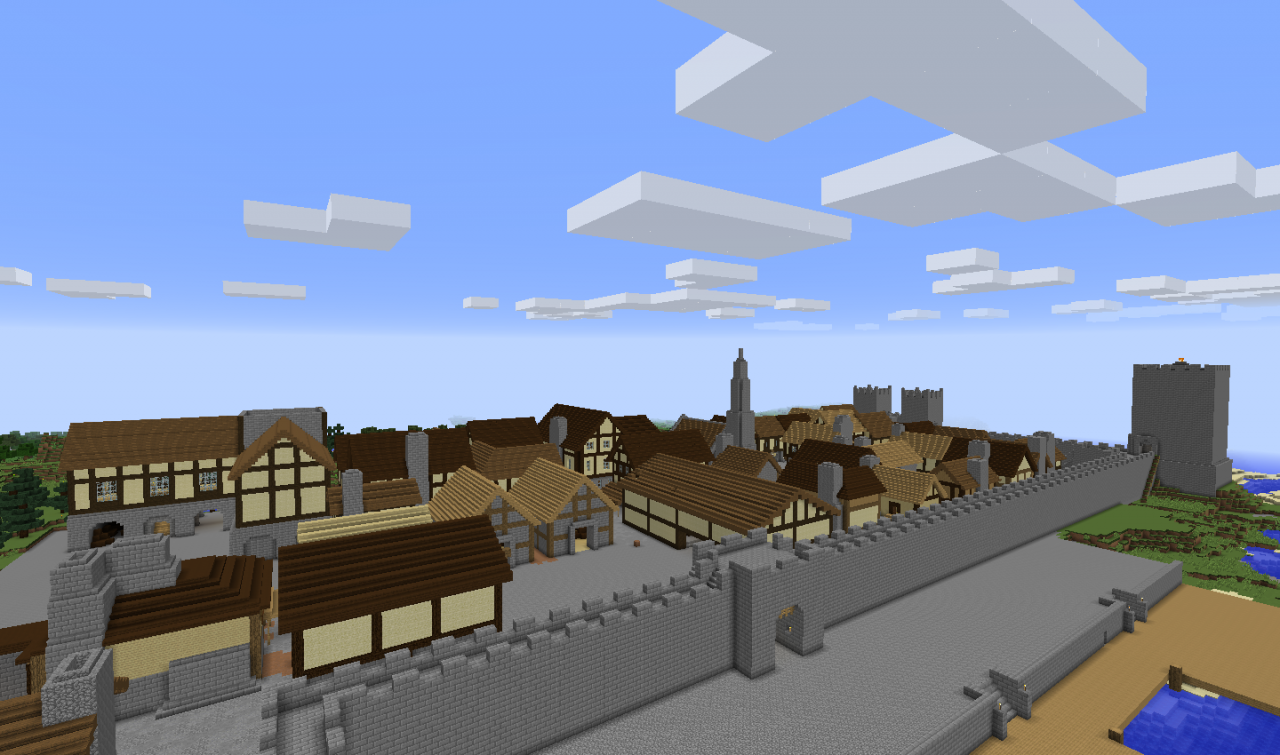 Medieval City Build Minecraft Map