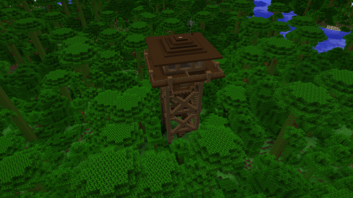 Forest Fire Lookout Tower Minecraft Map