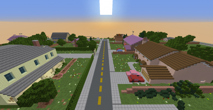 Springfield From The Simpsons Minecraft Map
