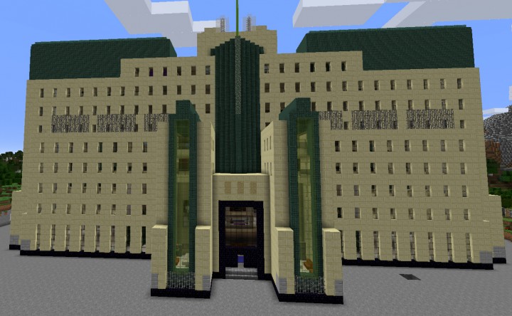 MI6 Building in London - inside and out Minecraft Map