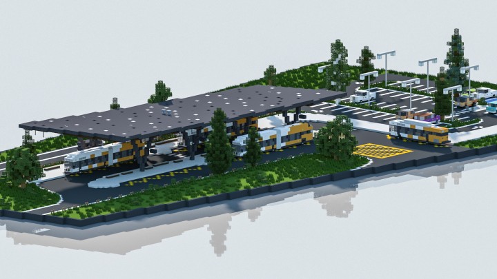 Bus Station - TheVisual_Play Minecraft Map
