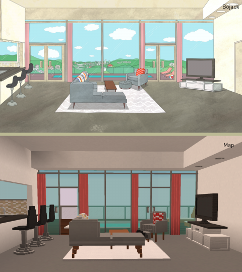 Bojack Horseman House Minecraft Map