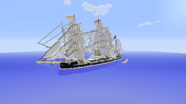 HMS Neptune 19th Century Turret Ironclad Minecraft Map