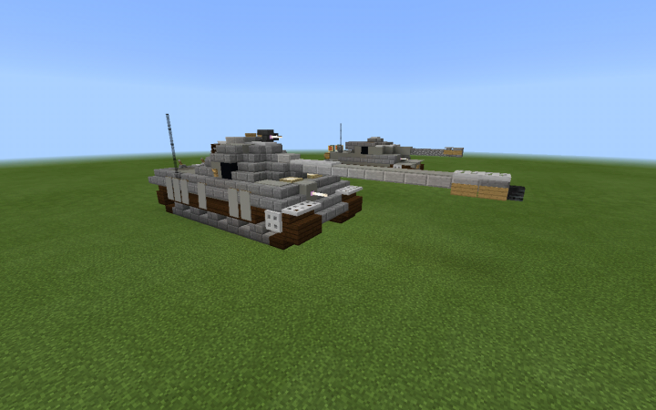 (ww2) German tiger 2 heavy tank Minecraft Map
