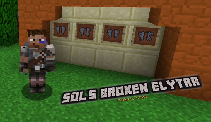 Sol's broken Elytra Default v1.1 Minecraft Texture Pack