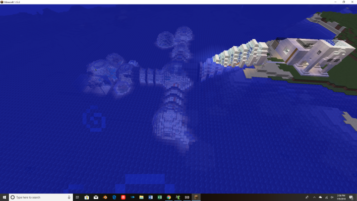 Underwater house Minecraft Map