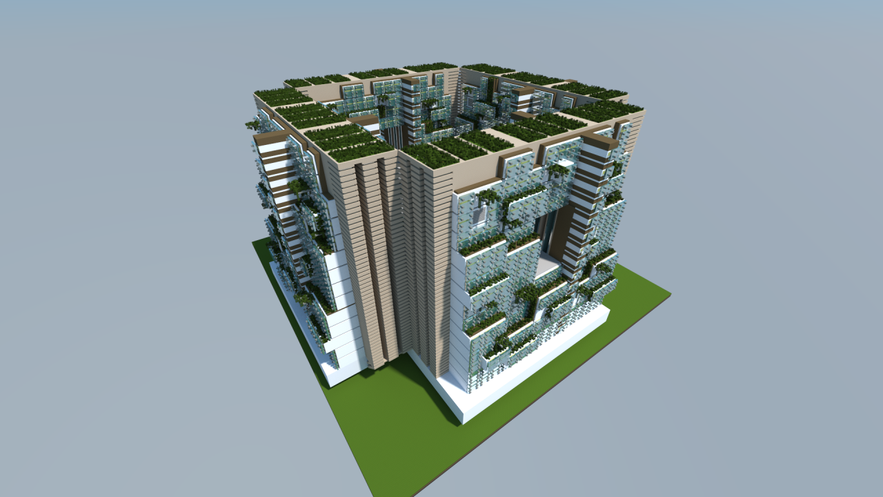 Green complex Minecraft Map