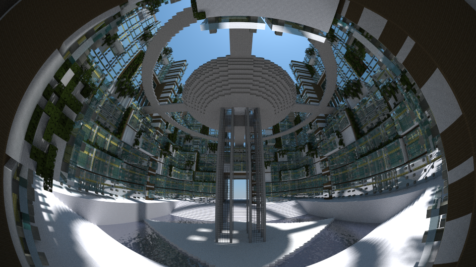 Green complex Minecraft Map