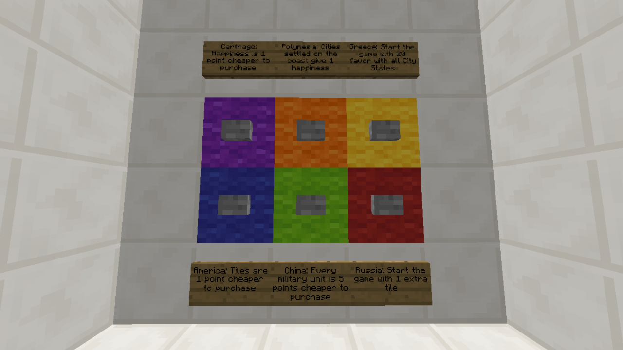 Civ in Minecraft v1.7 Minecraft Map