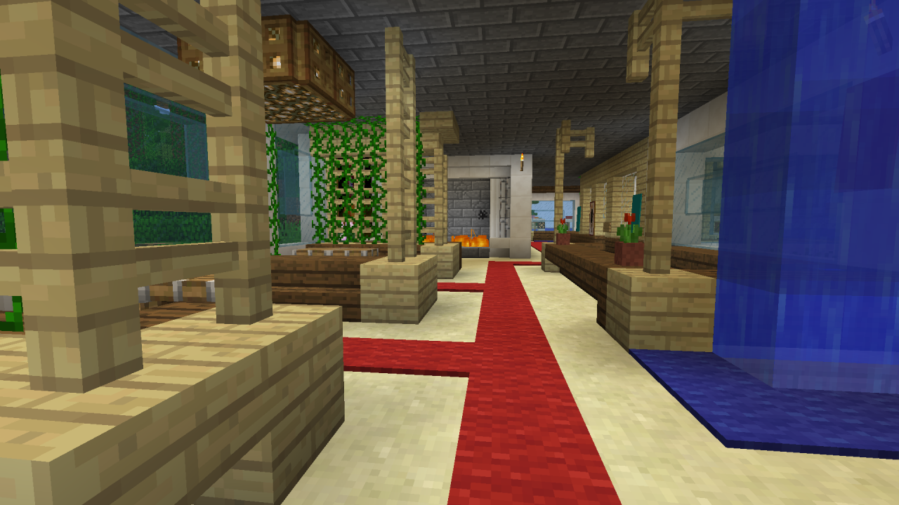 Palm tree hotel Minecraft Map