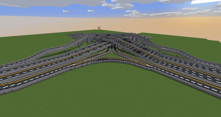 407 ETR / 400 Styled Interchange Minecraft Map