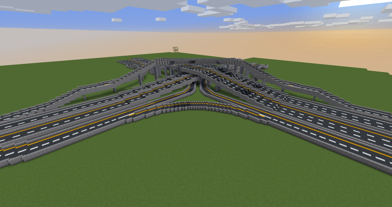 407 ETR / 400 Styled Interchange Minecraft Map