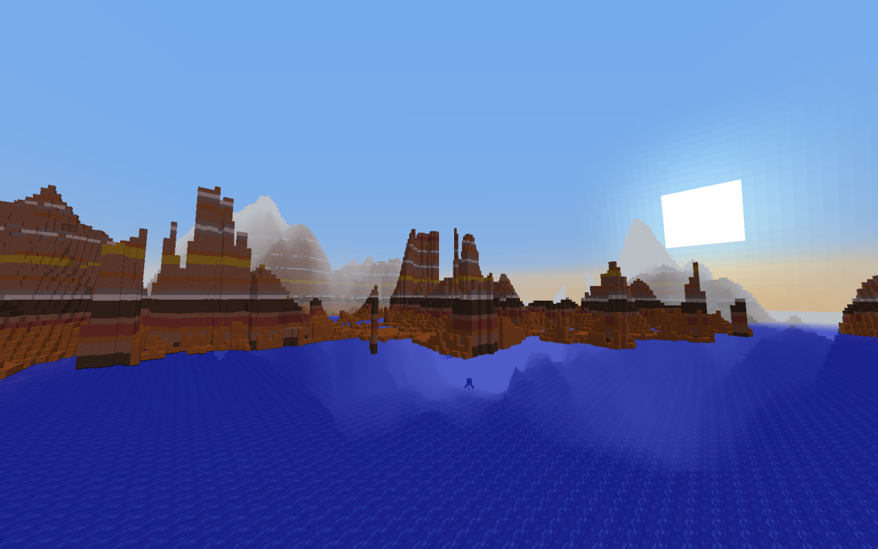 Mesa Mountains Preset Minecraft Map