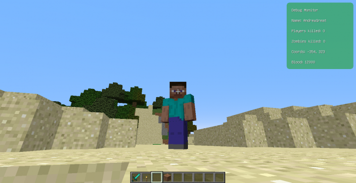 PUBGZ - 3D armor, new inventory system and debug[MPSM] Minecraft Mod