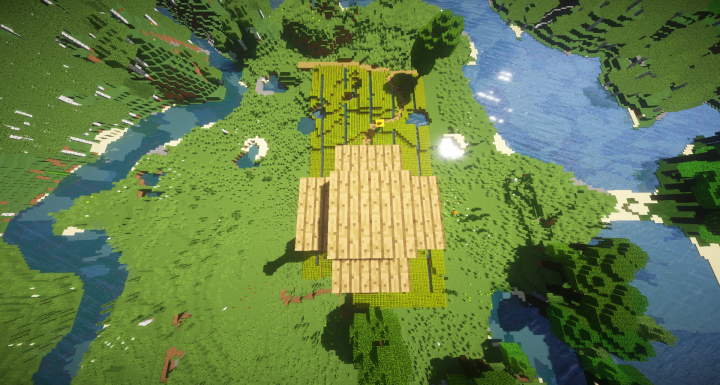 The House in the Midst of the Farmlands Minecraft Map