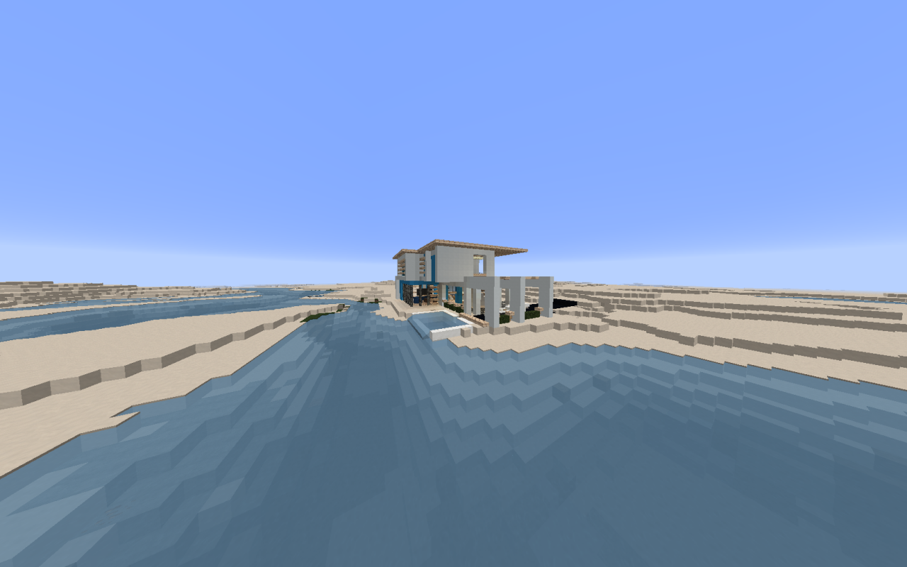 Beach Modern House 1 Minecraft Map