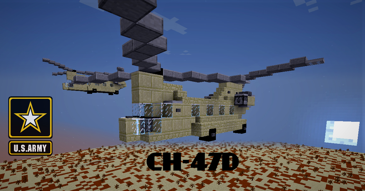 Boeing - CH-47 Chinook Minecraft Map