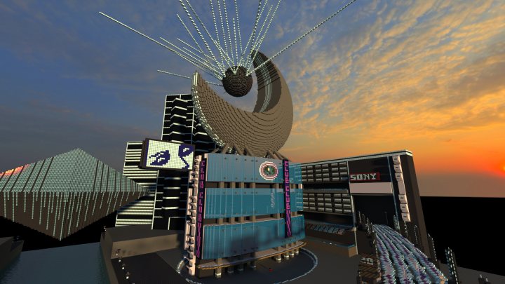 Crescent moon club - Ultraskyscraper Minecraft Map