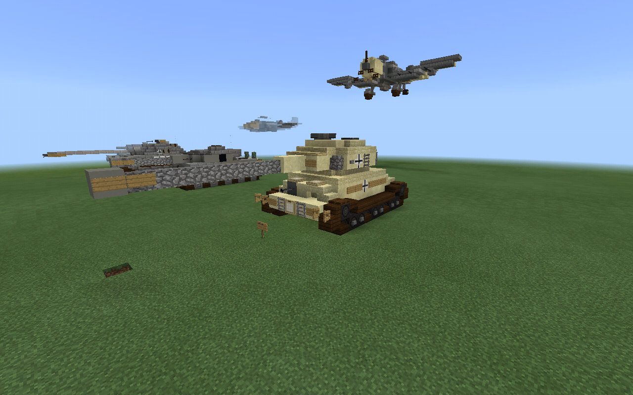 (Custom ww2) German tiger P chibi version Minecraft Map